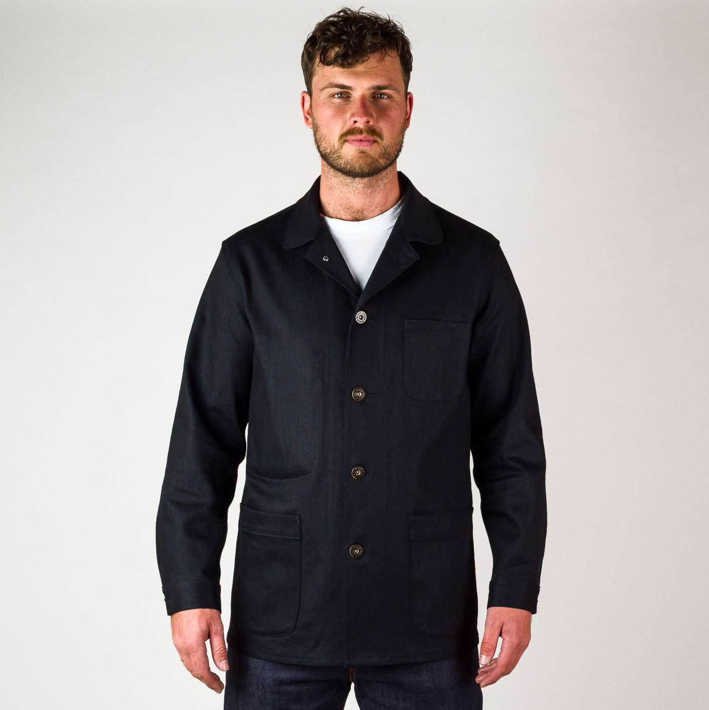 Denim Work Jacket - Black – duncan mclean
